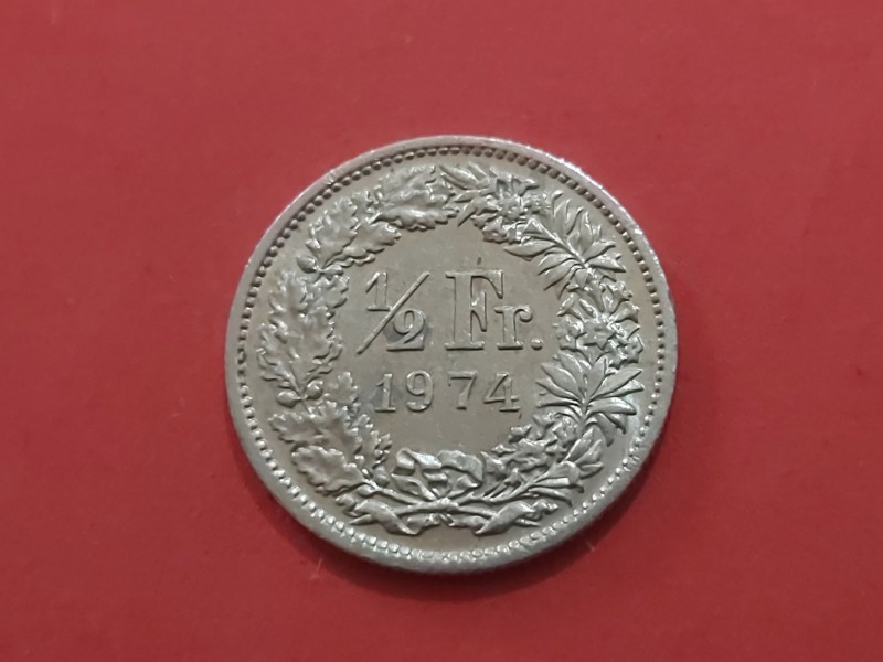 Švajcarska - 1/2 franc 1974 god