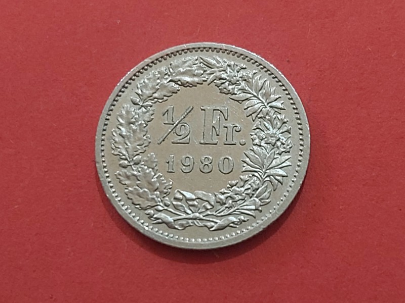 Švajcarska - 1/2 franc 1980 god