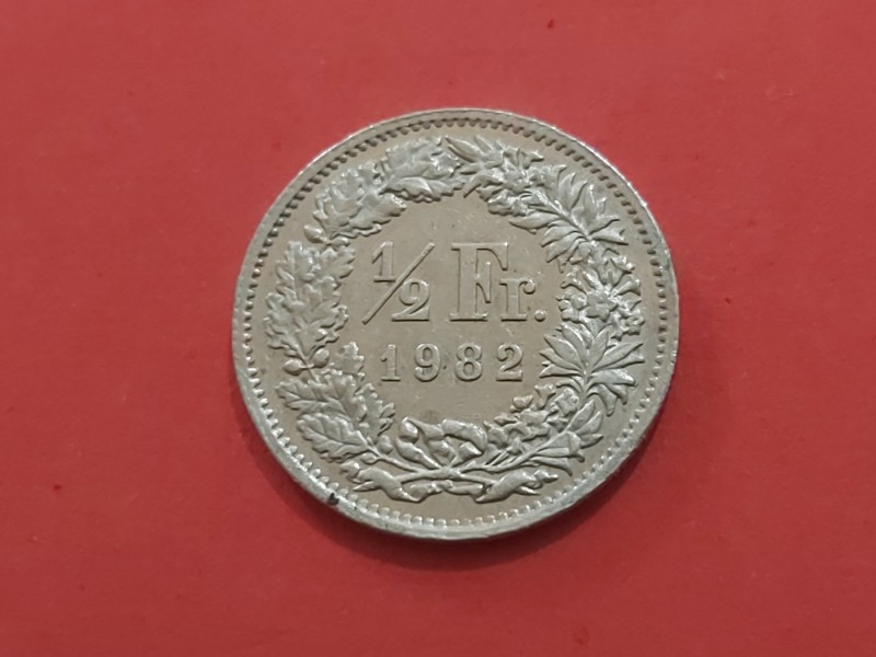 Švajcarska - 1/2 franc 1982 god