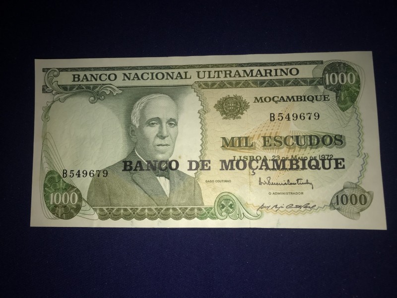 MOZAMBIK 1000 ESCUDOS.1972.