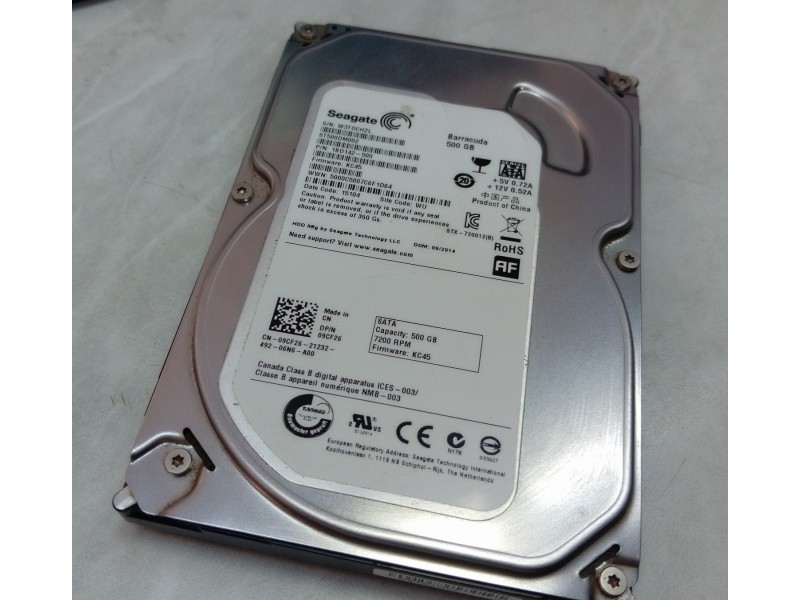 hard disk 500gb seagate sataII ispravan