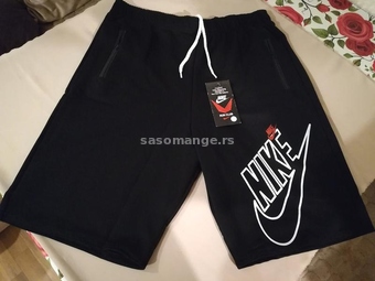 Nove muske pamucne markirane bermude Nike 2XL 3XL Crne Novo