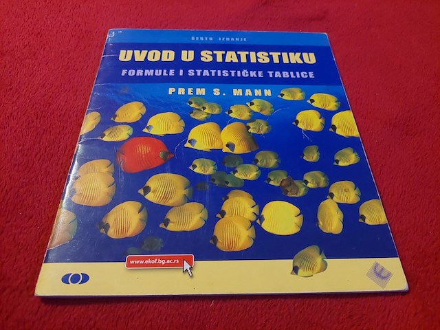 Uvod u statistiku formule i statističke tablice