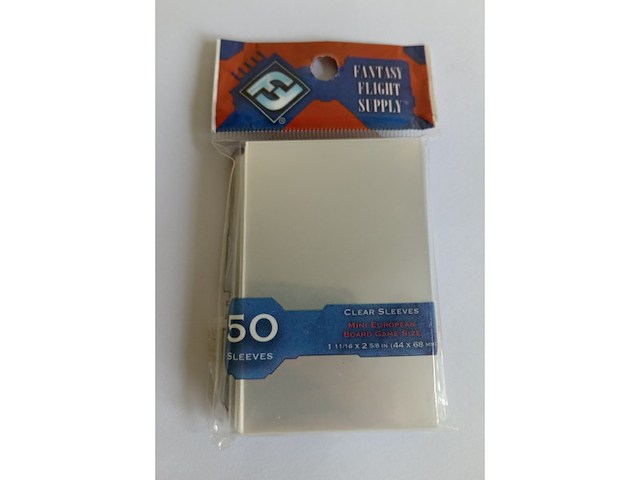 Fantasy Flight Clear Sleeves Mini 44mm x 68mm