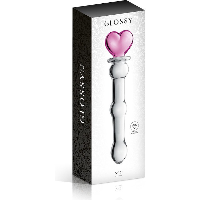 Glossy dildo No21 heart