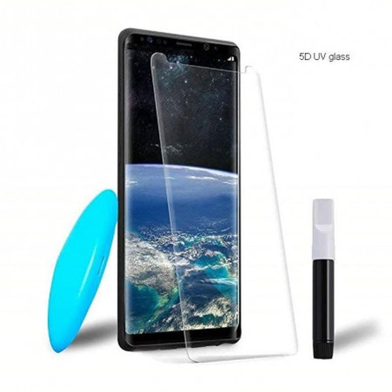 Zaštitno staklo UV Glue za Galaxy S8 Plus, S9 Plus (6.2") zakrivljeno, providno