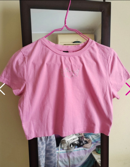 SHEIN roze krop top