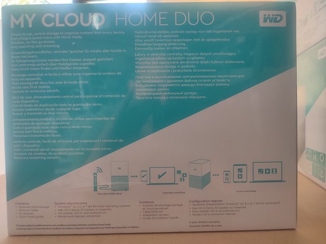 NOVO - WD My Cloud Home Duo 12TB WDBMUT0120JWT-EESN