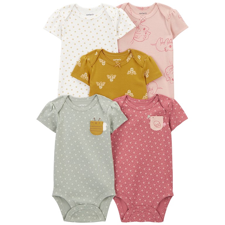 Carter's bodi za bebe devojčice - set od 5 kom. BZ241R036010