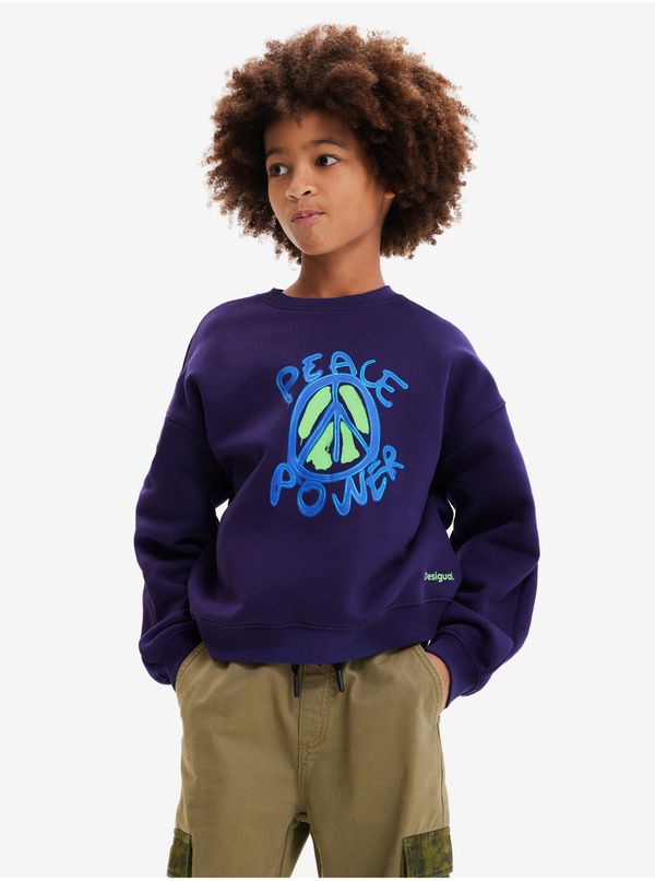DARK BLUE BOYS' SWEATSHIRT DESIGUAL ARTHUR - BOYS