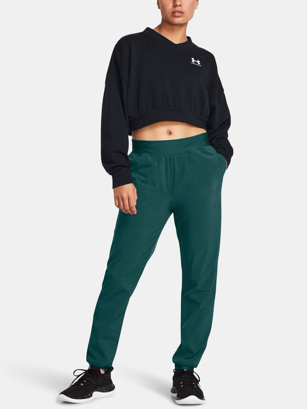 UNDER ARMOUR ARMOURSPORT HIGH RISE WVN PNT-BLU TRACK PANTS - WOMEN