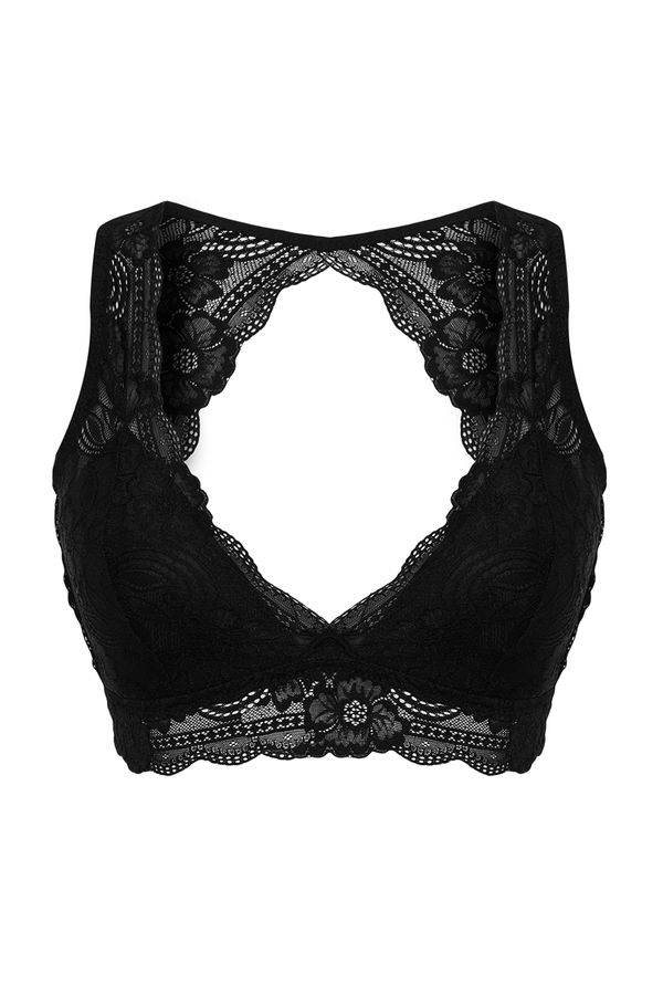 TRENDYOL CURVE BLACK LACE BRA