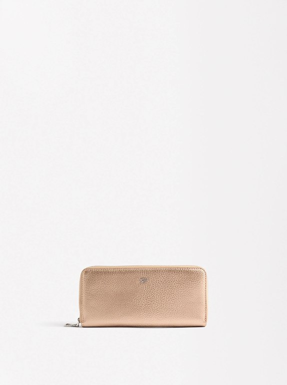 Coin purse with zip fastening