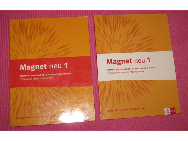 NEMAČKI JEZIK 5. MAGNET NEU 1, udžbenik + radna sveska