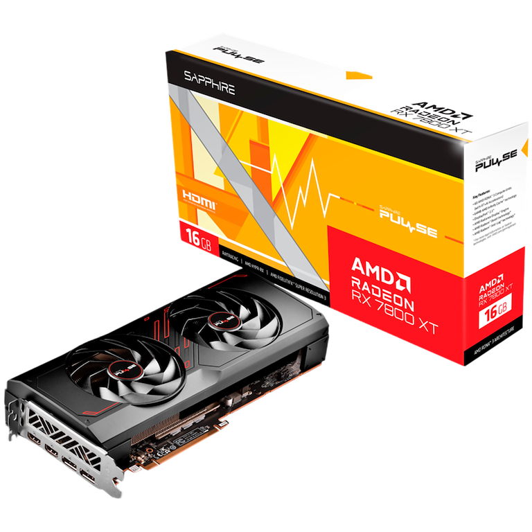 Grafička karta Sapphire Pulse AMD Radeon RX 7800 XT Gaming 16GB GDDR6, 2x DisplayPort, 2x HDMIID EK000577347