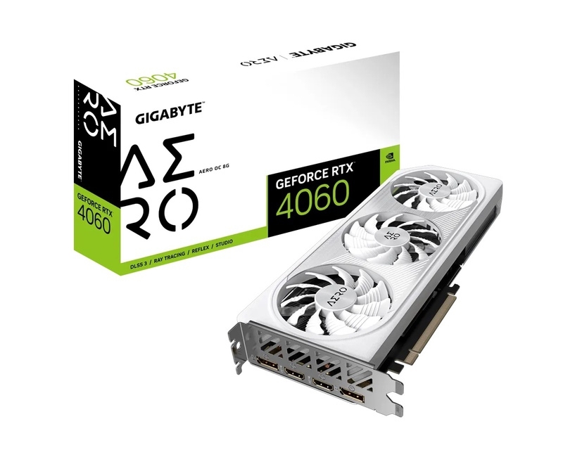 Grafička karta Gigabyte nVidia GeForce RTX 4060 AERO OC 8GB GDDR6, 2x DisplayPort, 2x HDMIID EK000578323