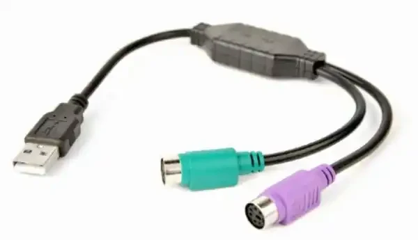 Adapter USB - 2 PS2 CablExpert UAPS12-BK 30cm