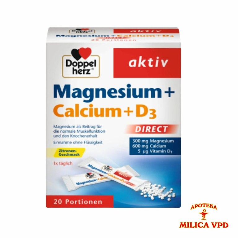 Doppel Herz Magnesium + Calcium + D3 20 kesica