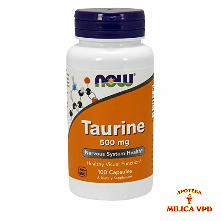 Now Taurine 500mg 100 kapsula