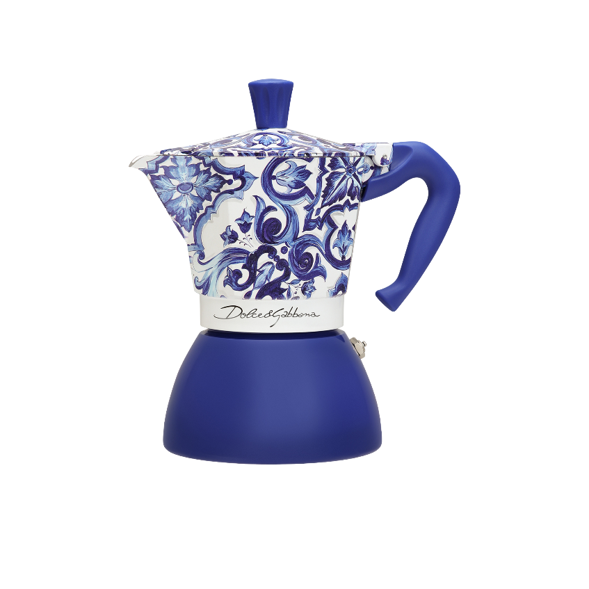 Bialetti and Dolce & Gabbana Mediterranean Blue – Moka Induction 6 cups