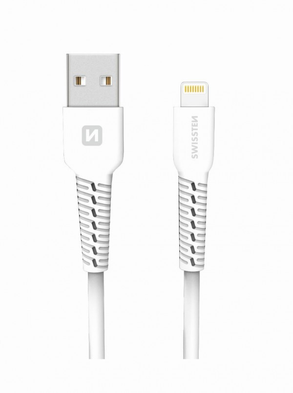 SWISSTEN USB Data Cable 1m Lightning (Bela)