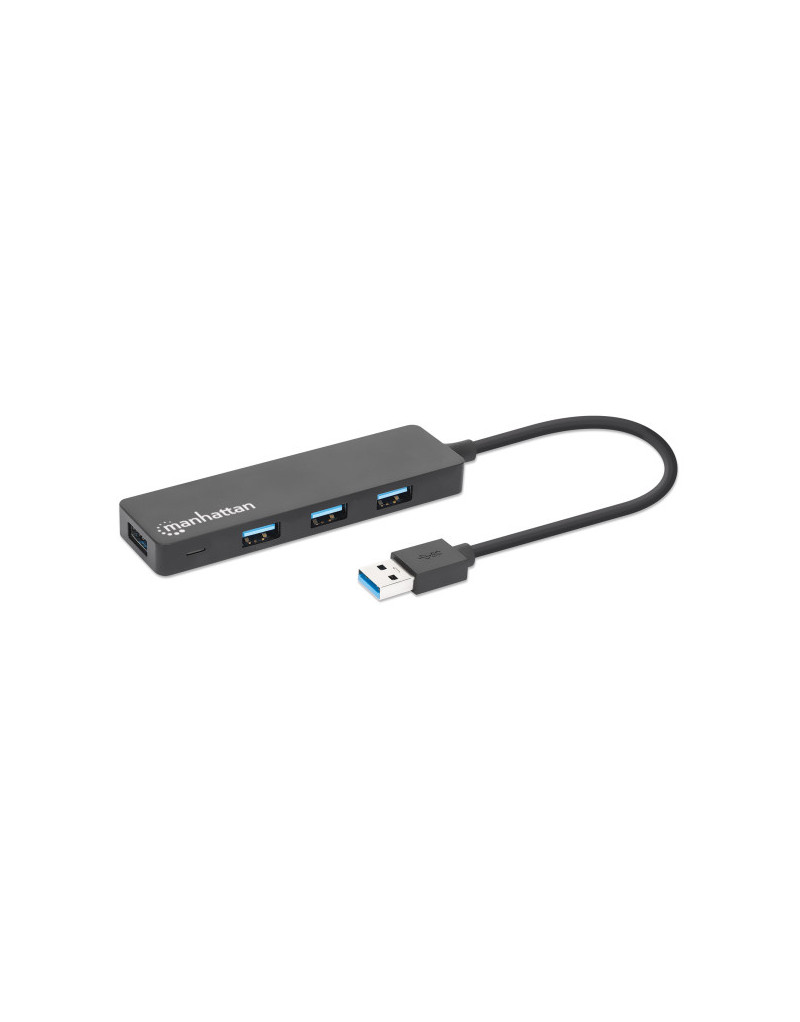 USB HUB 4port Manhattan 164900 3.2 G1/5Gbps/Crni