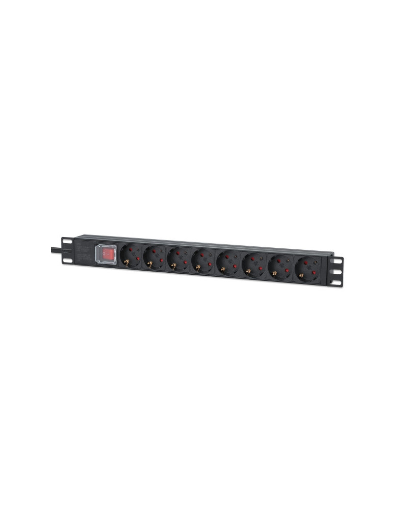 PDU kabl Intellinet 715126 19"/1U sa 8 utilnica/prekidač/2m