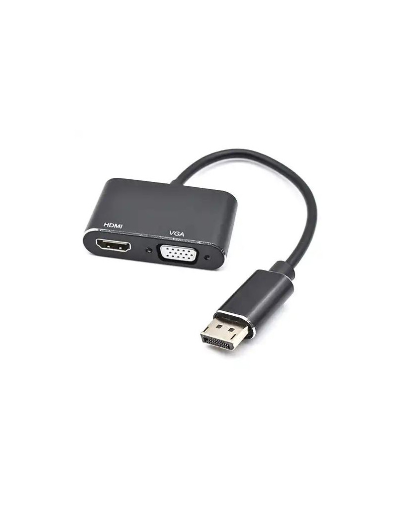 Adapter konverter Displayport - HDMI/VGA 1080p Kettz DP2HV-K12