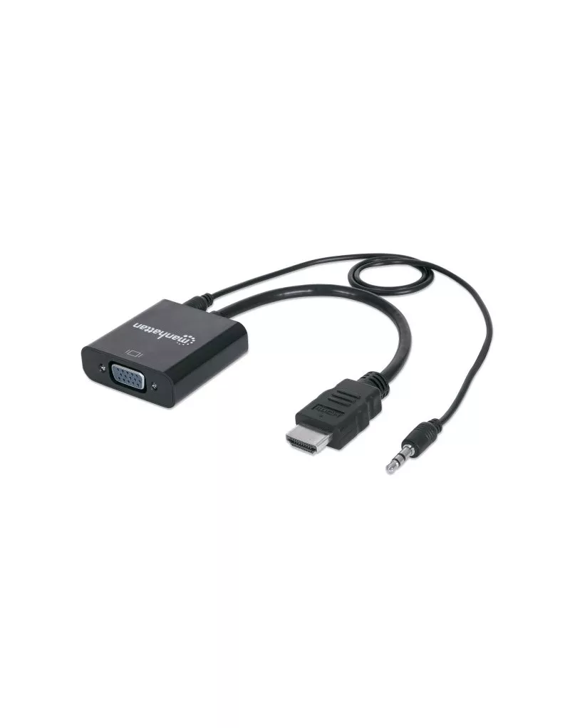 Adapter Manhattan 151559 HDMI/M - VGA/F + Audio