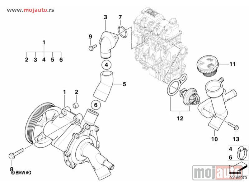 Mini Cooper 1.4B/1.6B Cep Hladnjaka 01-06,NOVO