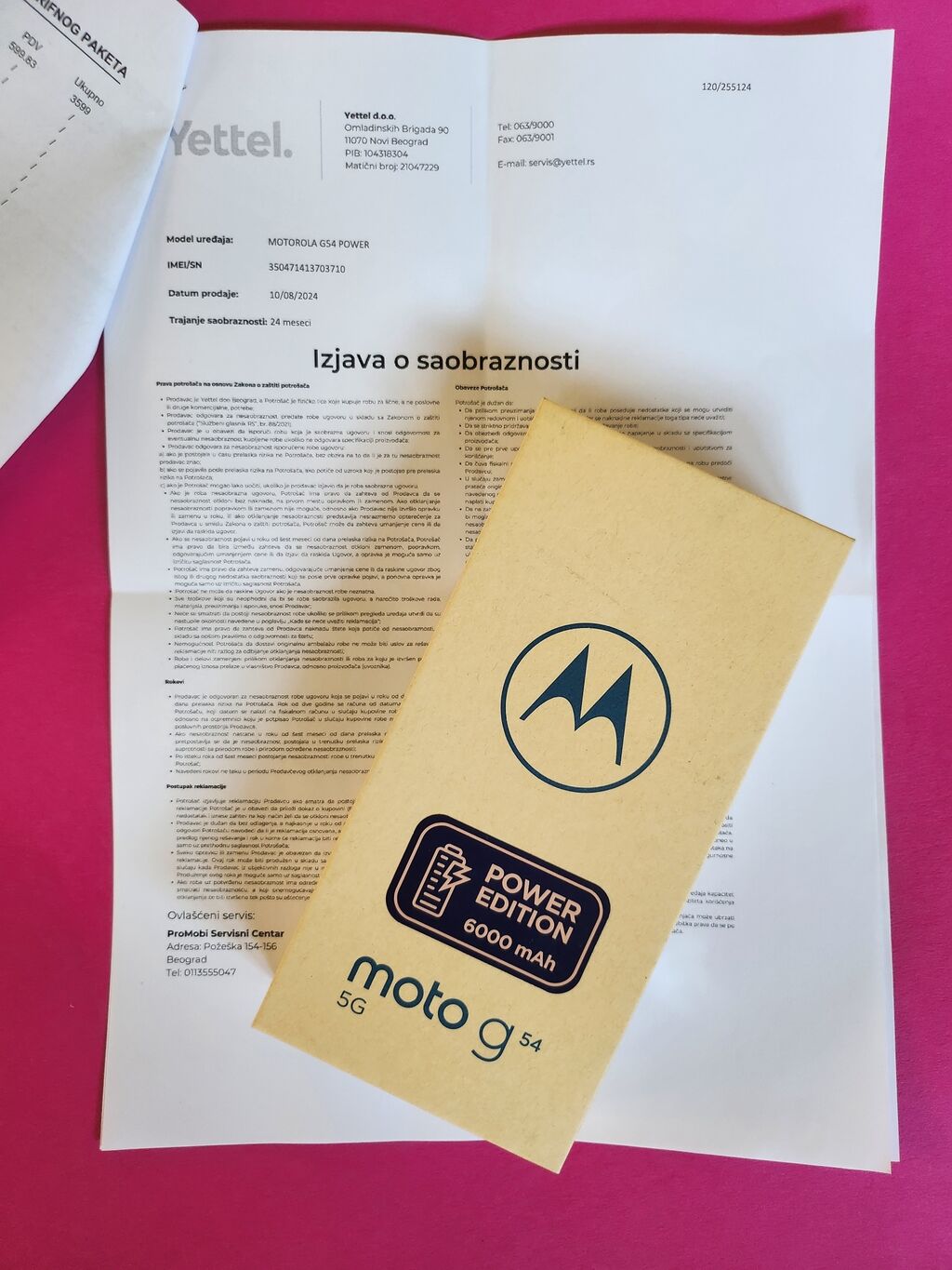 Motorola Moto G54, 256 GB, bоја - Svetloplava, Garancija, Dual SIM