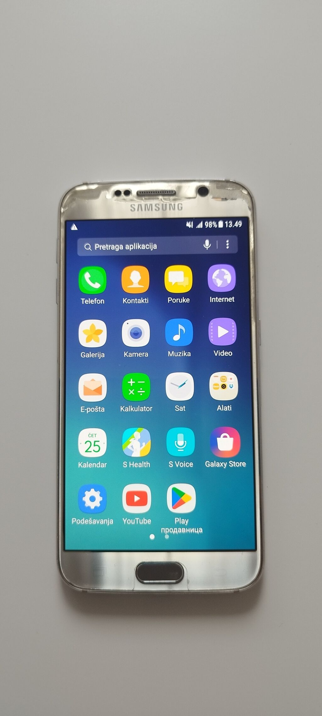 Samsung Galaxy S6, 32 GB, bоја - Siva, Otisak prsta