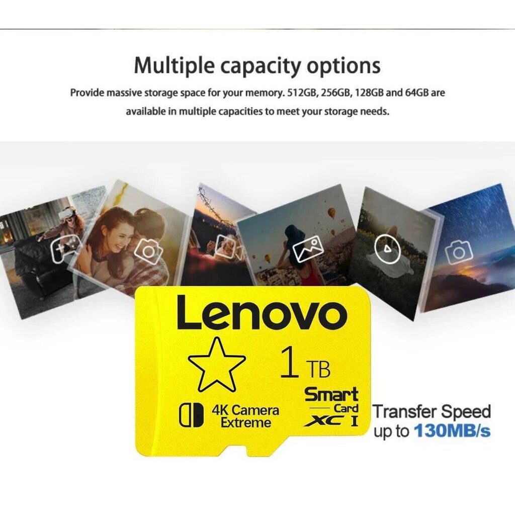 ***Lenovo micro sd 1Tb*** Mikro sd kartica Lenovo brza 4k, za mob tel