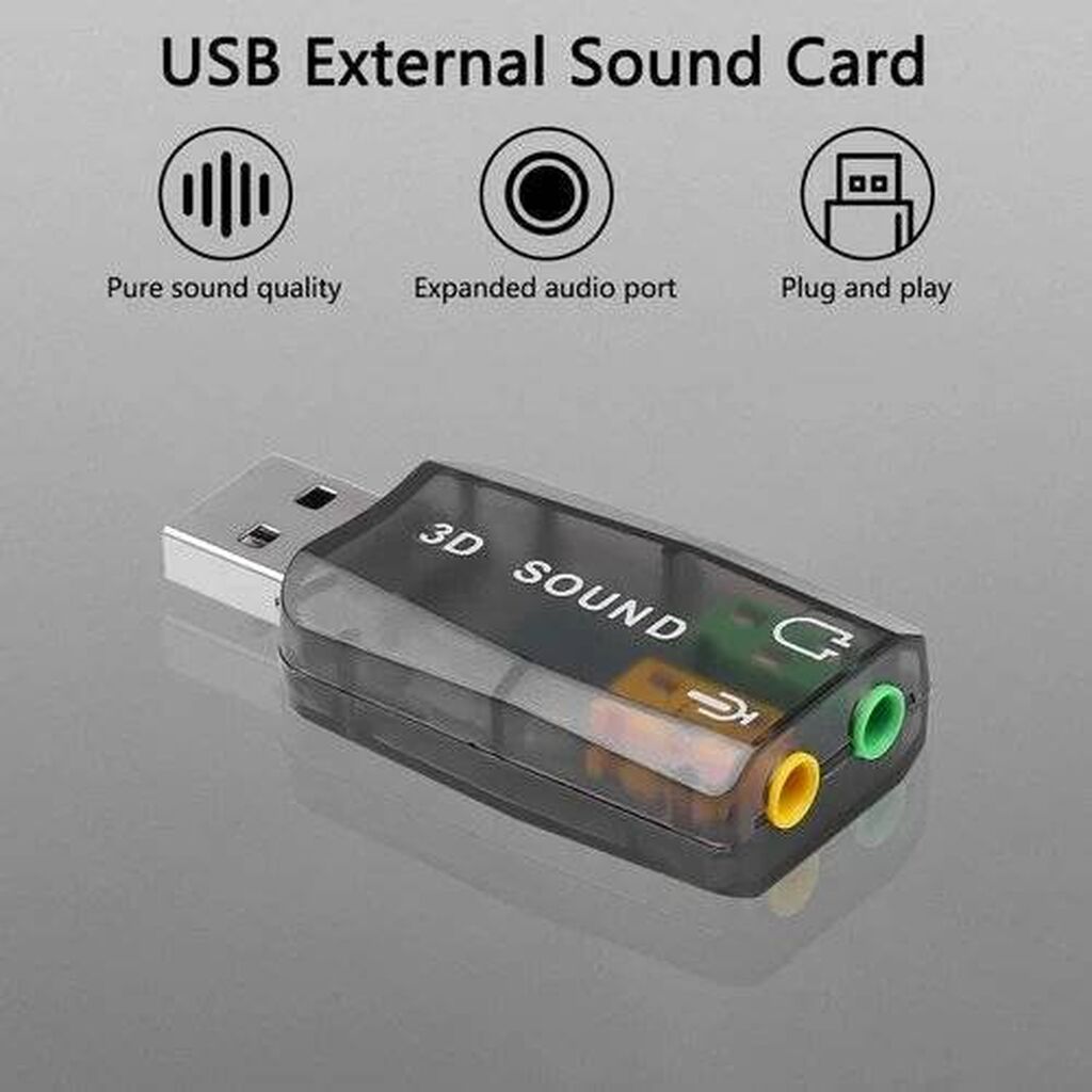 Zvucna Karta Кarakteristika: USB 2.0. Režim sa napajanjem preko USB