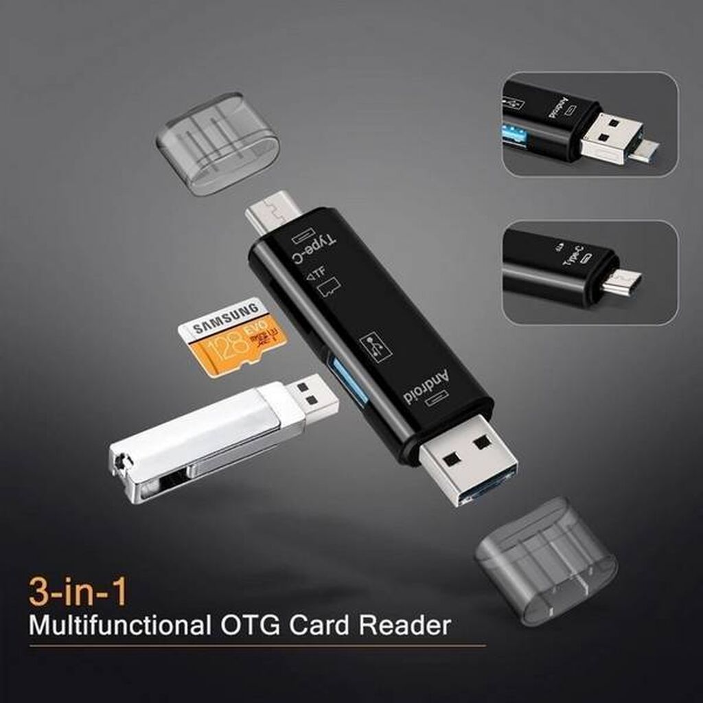 5 in 1 Multifunkcionalni Usb 2.0 Type C/Usb /Micro Usb konekcije za