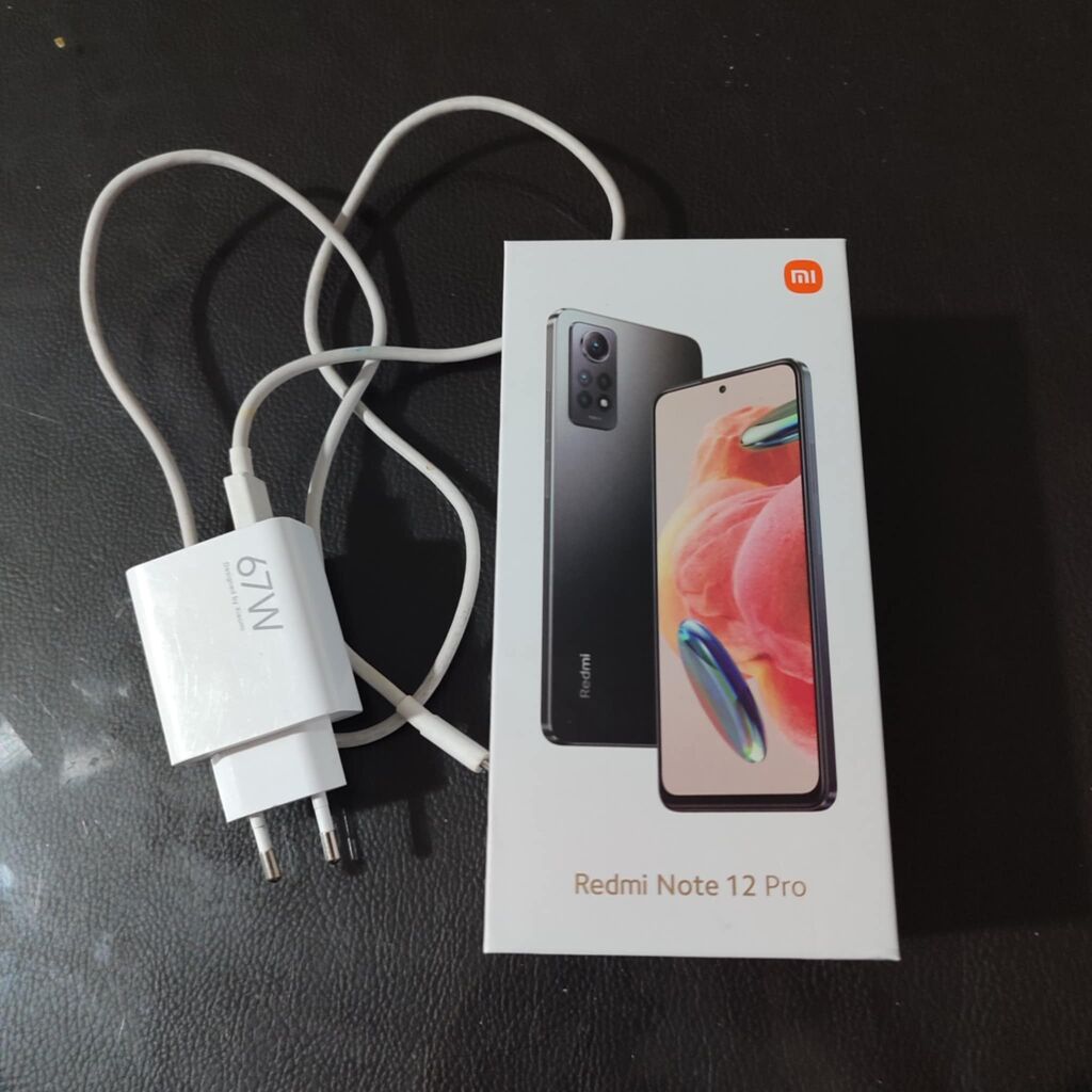 Xiaomi Redmi Note 12 Pro 5G, 256 GB, bоја - Crna, Garancija, Otisak prsta, Bežični punjač