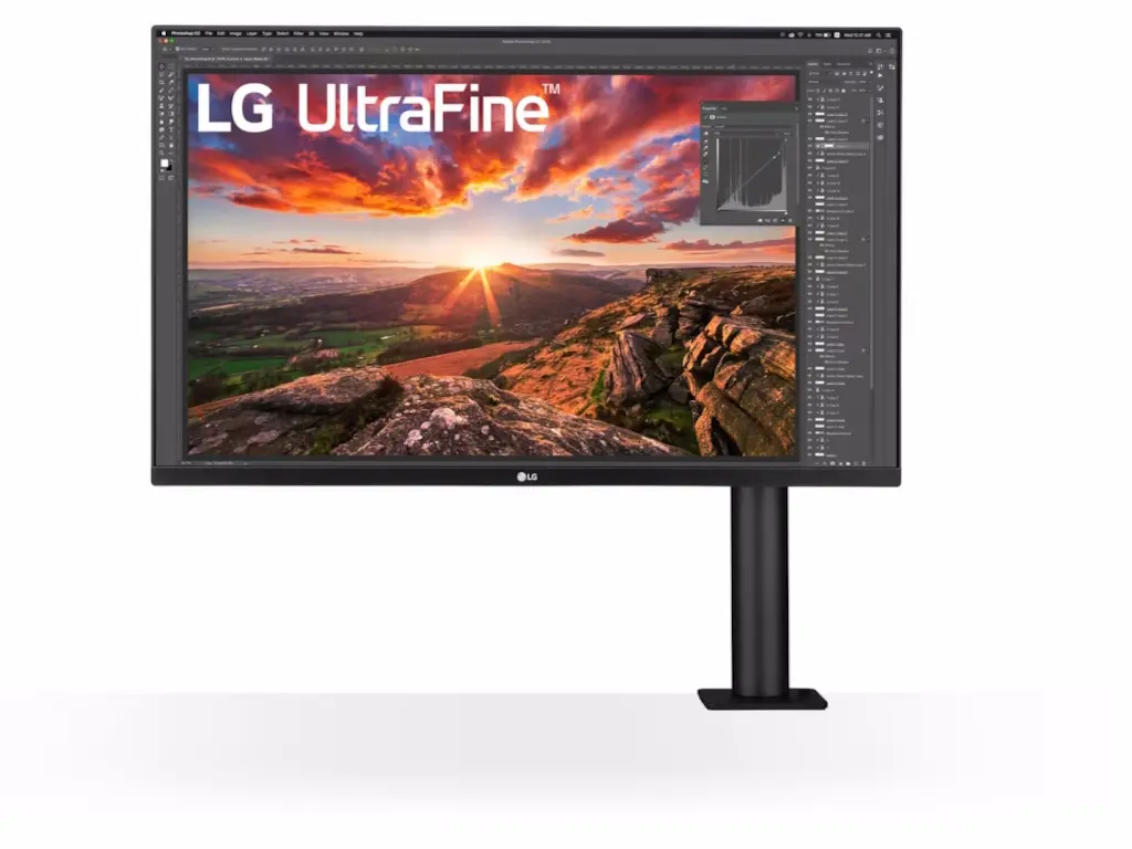 Monitor LG ERGO 32UN880P-B 31.5"/IPS/3840x2160/60Hz/5ms GtG/HDMIx2,DP,USB/pivot,visina/VESA/zvučnici