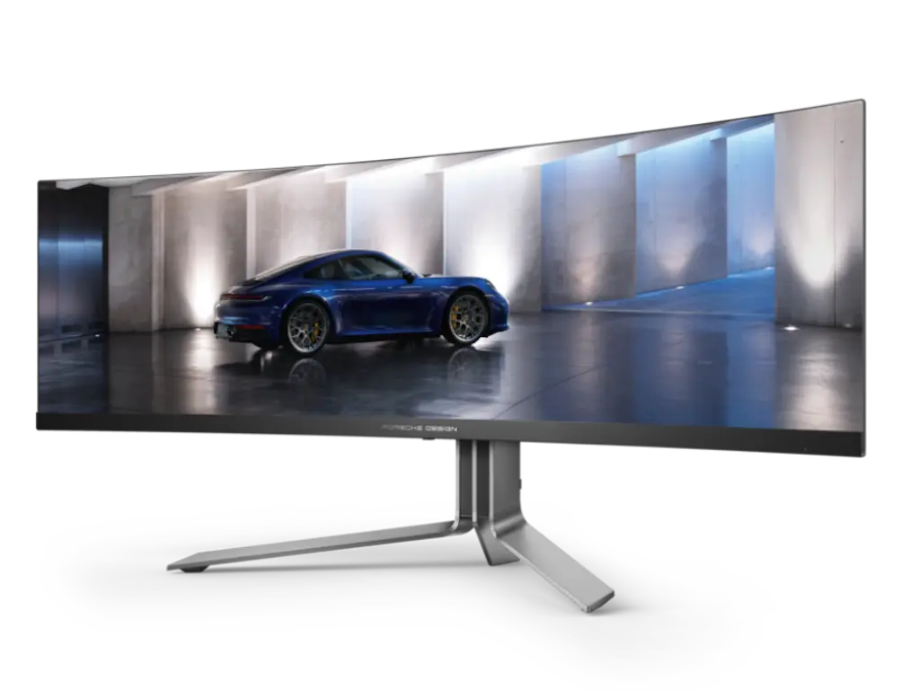 Gejming monitor AOC PD49 49"/OLED,zakrivljen,32:9/5120x1440/240Hz/0,03ms GtG/HDMIx2,DP,USB/Gsync/visina/crna