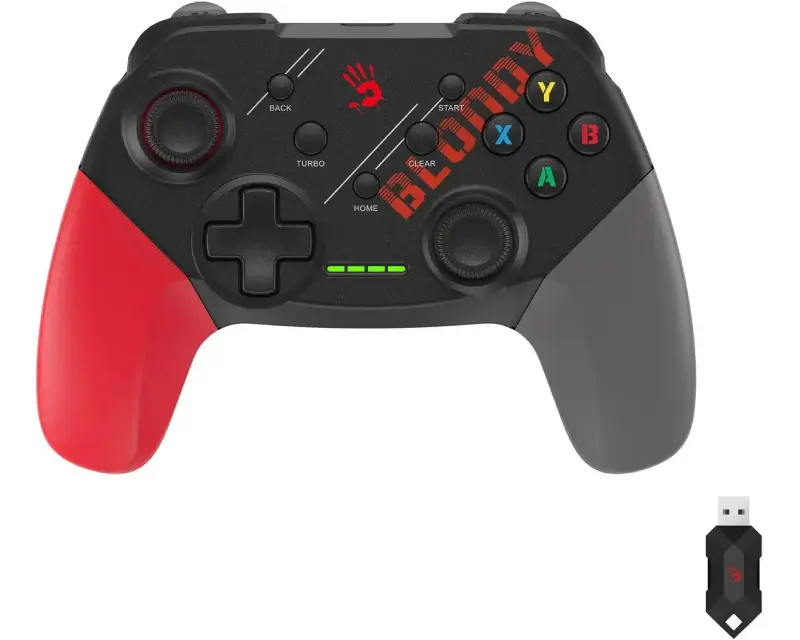 A4 TECH GPW50 Bloody RGB Dual-mode 2.4G Wireless & Wired gamepad USB Sports RED