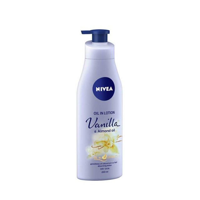 NIVEA VANILLA & ALMOND OIL mleko za telo, 200ml