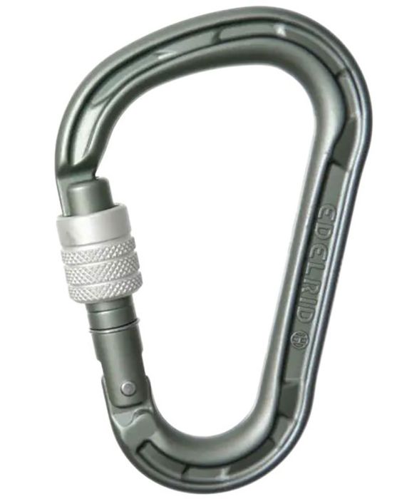 KARABINER EDELRID HMS MAGNUM SCREW slate