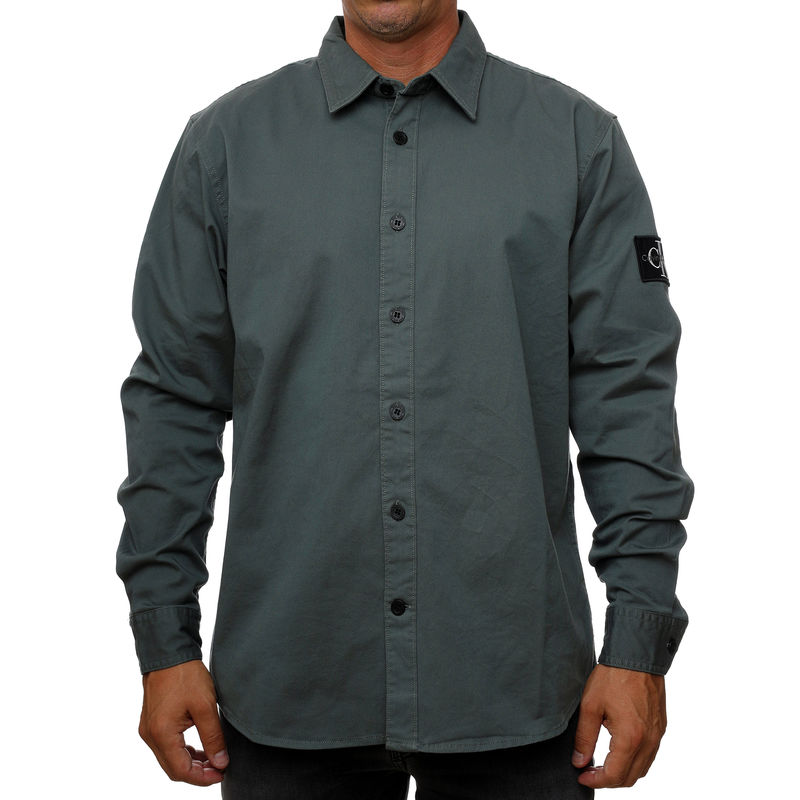 Muška košulja Calvin Klein Monologo Badge Relaxed Shirt