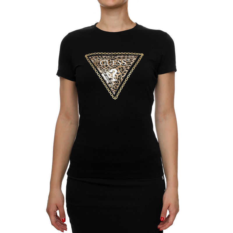 Ženska majica Guess Ss Cn Triangle Leo Tee