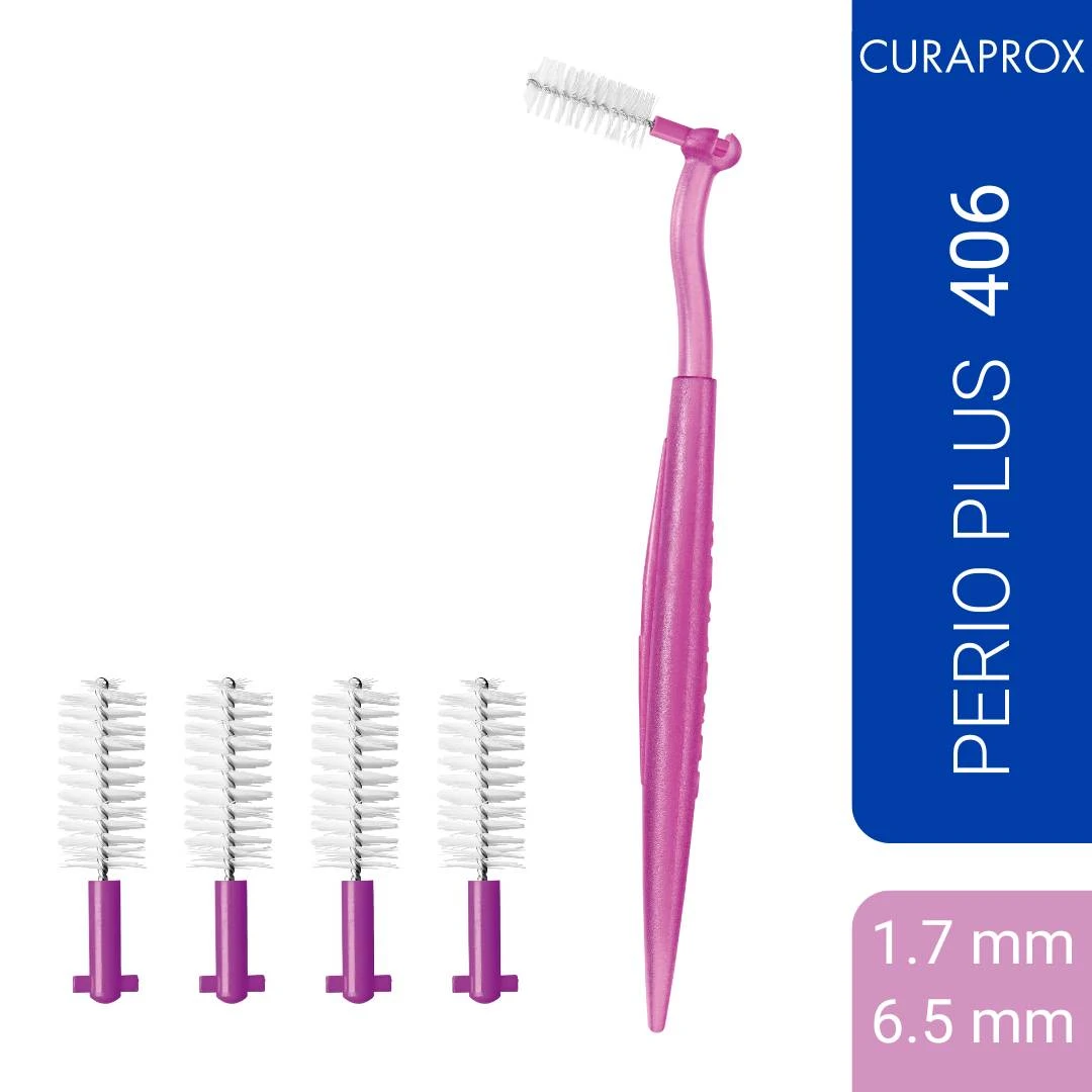 CURAPROX Perio Plus 406 Interdentalna Četkica sa 5 Nastavaka