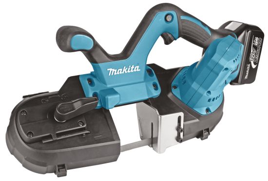 Akumulatorska tračna testera Makita DPB181RFE; 18V 2x3,0 Ah