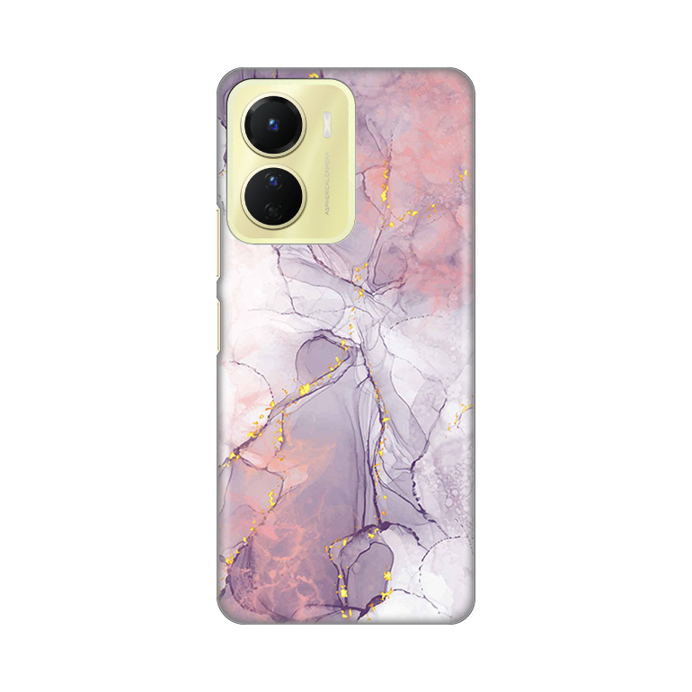 Zastitna silikonska maska (futrola) PRINT - Vivo Y16 Pink Marble