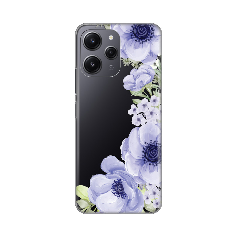 Zastitna ultra tanka (skin) maska / futrola PRINT - Xiaomi Redmi 12 Blue Roses