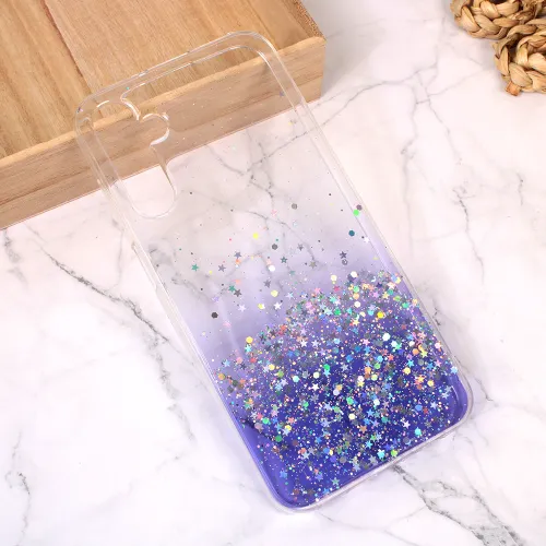 Silikonska futrola - maska Glitter za Samsung A156 Galaxy A15 5G ljubicasta