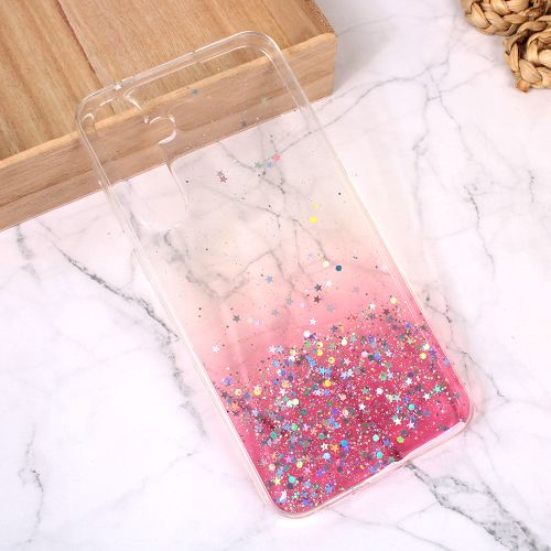 Silikonska futrola - maska Glitter za Samsung A556 Galaxy A55 5G roze