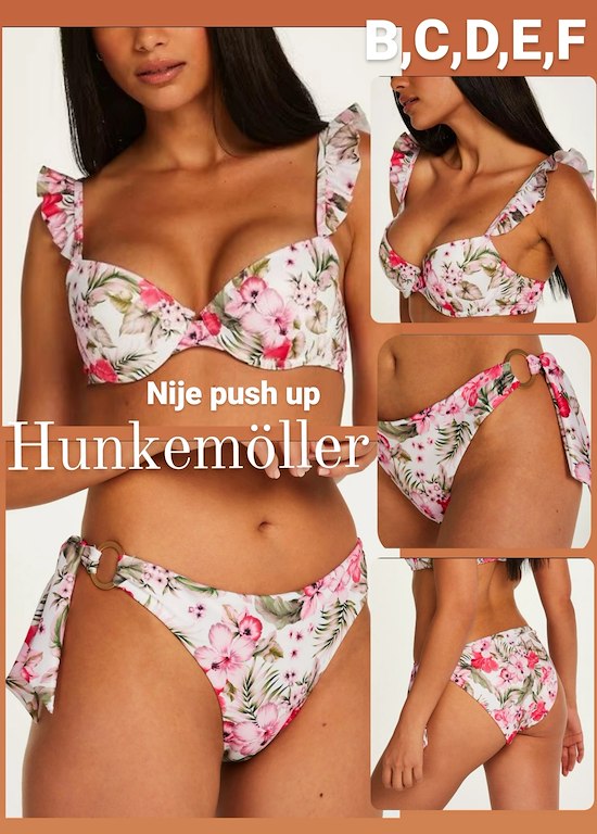 Hunkemoller dvodelni kupaci kostim, model Tropical ruffle